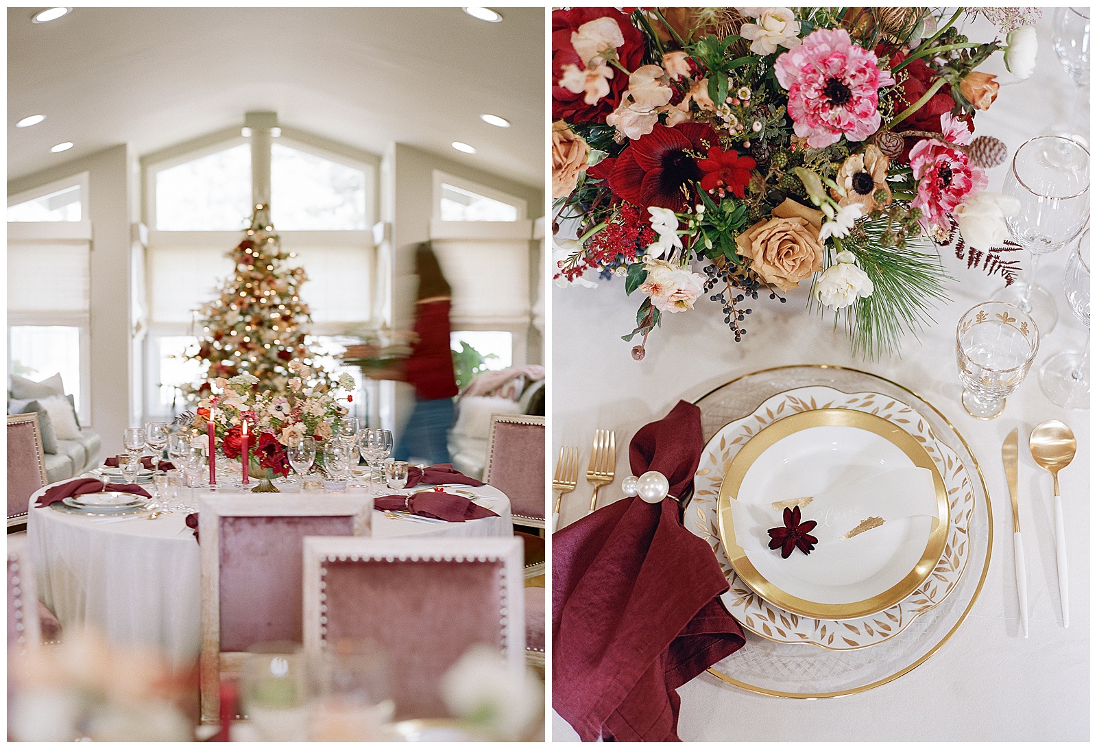 Holiday Decor with Floral Christmas Tree - The Ganeys | Fine Art Film ...