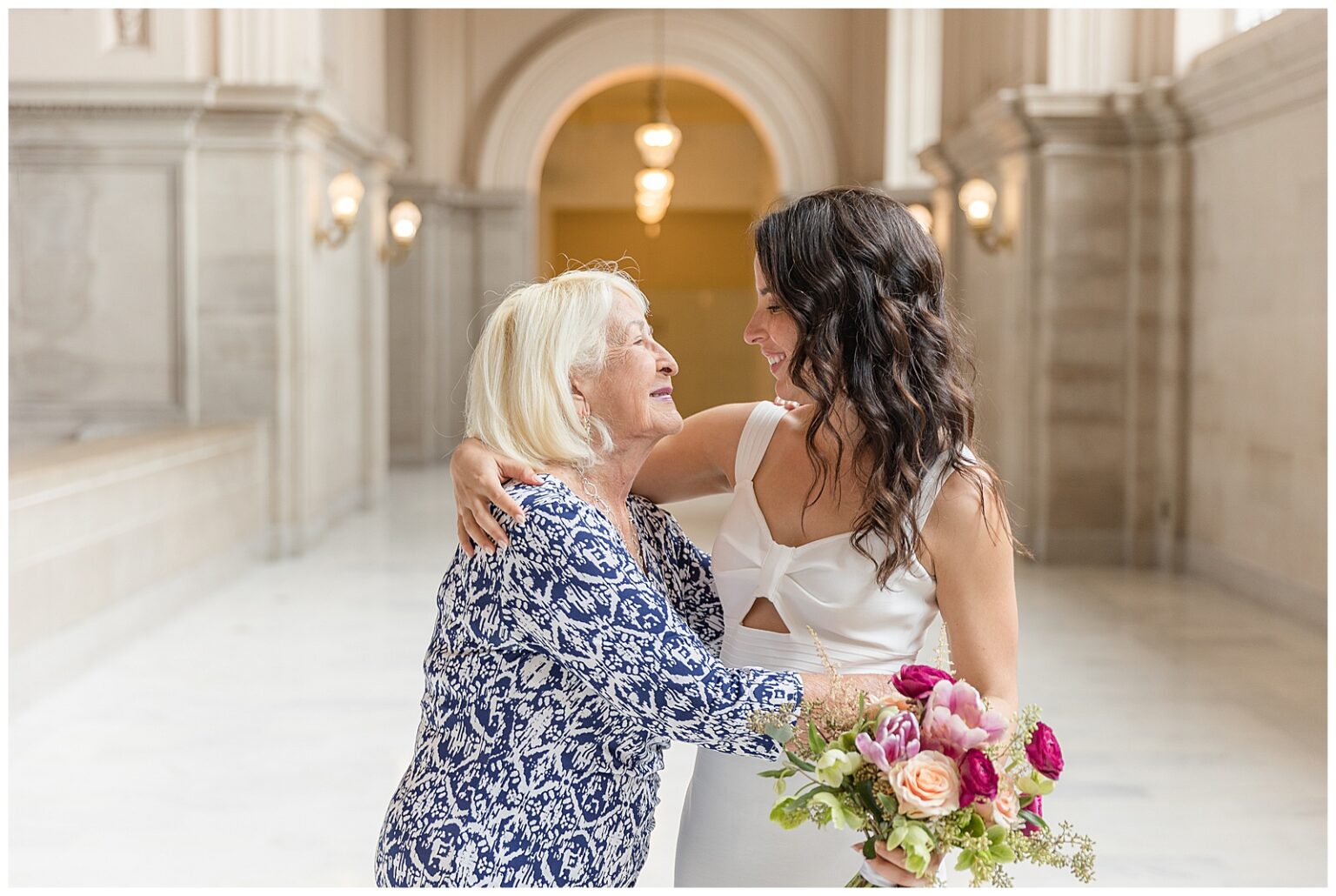Lauren & Rohan: SF City Hall Elopement with Elliatt Rosa Dress - The ...